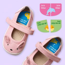 18 left-right labels for marking shoes | stickerkid.net